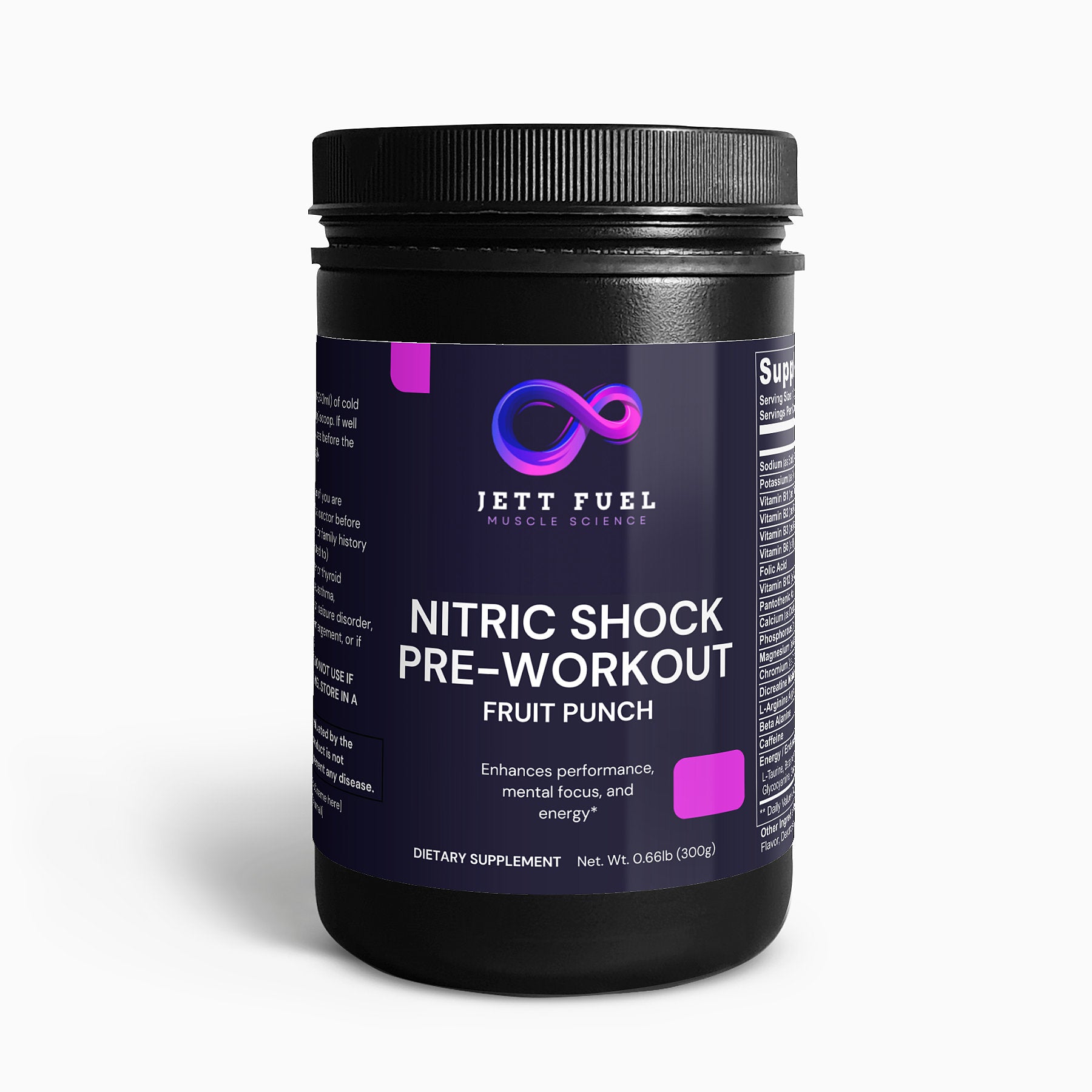 Nitric Shock Pre-Workout Powder (Fruit Punch) – The Jettsetter